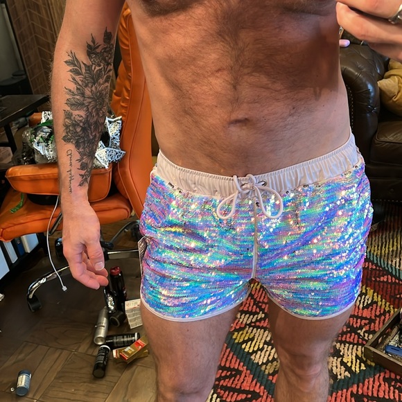 Forever 21 | Swim | Iridescent Sequin Swim Shorts | Poshmark